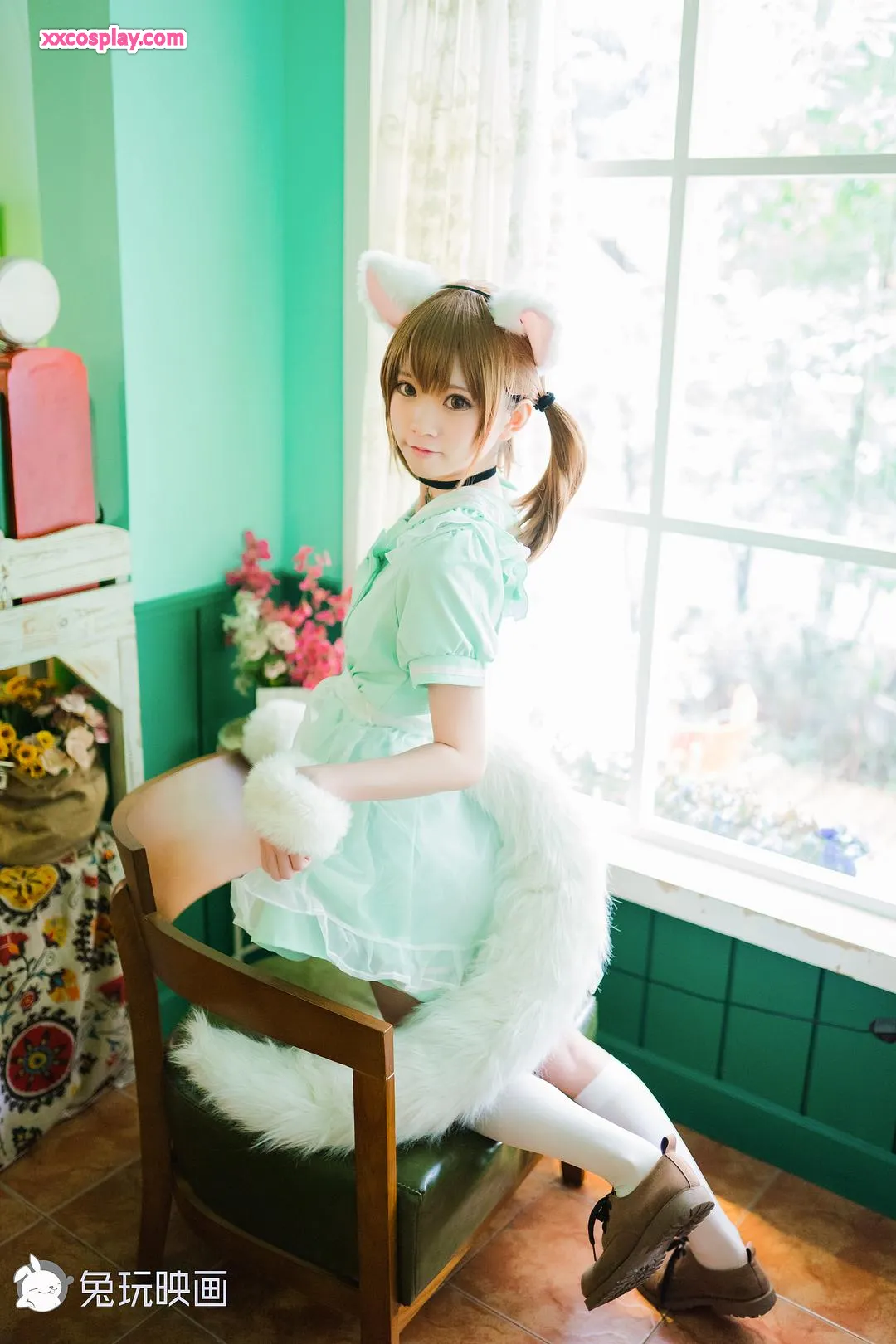 Tu Wan Ying Hua - Gatinha Branca Fofinha Bai Miao Miao | xxcosplay